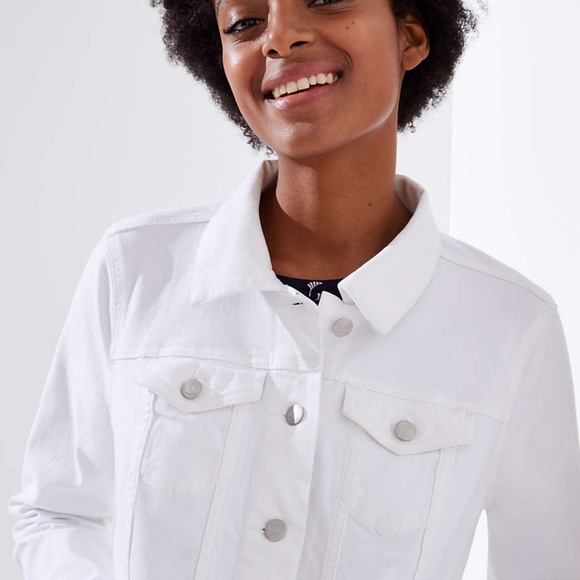 LOFT | Jackets & Coats | Nwt Loft Petite Distressed Denim Jacket | Poshmark